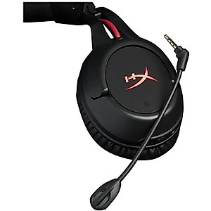 HyperX Cloud Flight - Wireless Gaming Headset, Battery Lasts Up to 30 hours of Use, Detachable Noise Cancelling Microphone, Red LED Light, Bass, Comfortable Memory Foam, PS4, PC, PS4 Pro (Renewed)