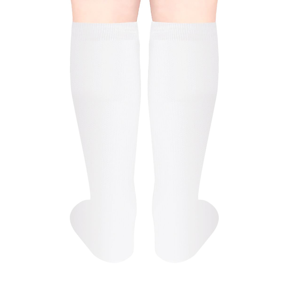 Gotneto Kids Child Soccer Socks Toddler Knee High Socks Boys Girls Soccer Socks Kids Tube Socks with Stripe Toddler Cotton Uniform Socks Youth Soccer Socks 1 Pair White One Size