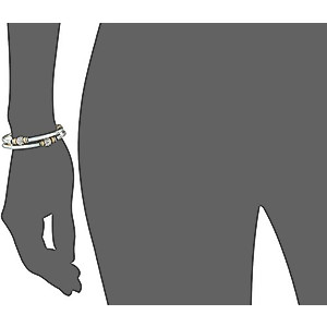 NINE WEST Women's Tri Tone Bangle Bracelet