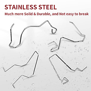 9PCs Bulb Retaining Spring Clips, Universal Car Headlight Clamp Headlamp Dip Dipped Beam Bulb Hoder for H1 H3 H4 H7