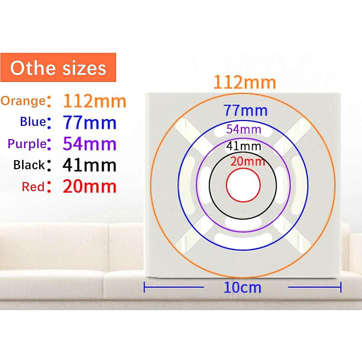BeElion 2-Set Universal Vertical Pole Mount Adapter with 4 Loops(Φ100mm), Wall Mounting Bracket for CCTV Security Camera PTZ Dome Vertical Pole Mounting Bracket