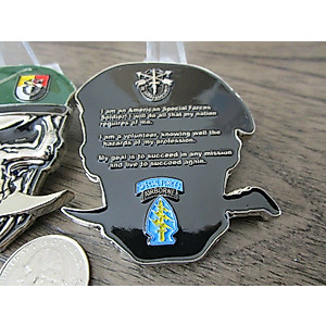 United States Army Special Forces Group Green Berets Creed 3rd SFG (A) Reapers Skull Challenge Coin