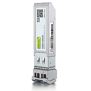 10Gtek 25G SFP28 SFP+ SR Transceiver, 25GBase-SR Duplex LC MMF Optical Module for Intel E25GSFP28SR, 850nm, DDM, up to 100m