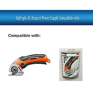 UpBright 4.2V AC/DC Adapter Compatible with Worx Zip Snip WX081L 3.6V 4V Cutter SD ZipSnip XTD Xtended Reach Screw Driver WX252L WX253 WX255L WX254L BYCR007042500U HYCH0070420500U Power Supply Charger