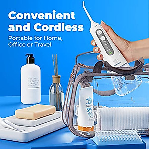 Water Flosser Teeth Cleaner-Full Oral Care Kit, Rechargeable Water Jet for Your Teeth, Ideal for Adults & Kids, for Home and Travel