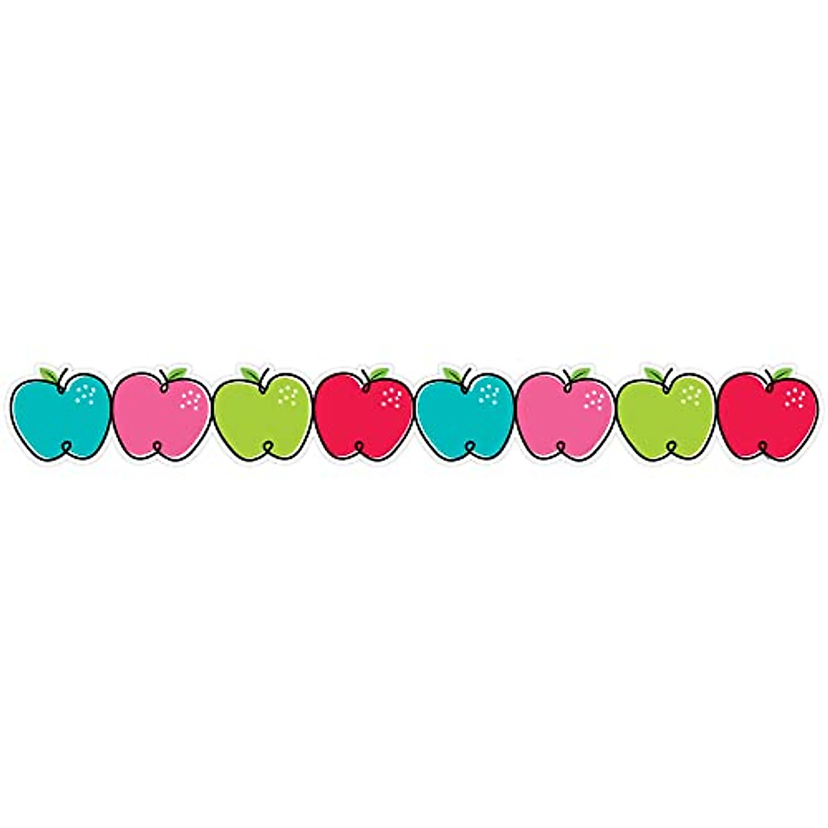 Creative Teaching Press Doodle Apples Bulletin, EZ Boarder Bulletin Border Classroom Décor