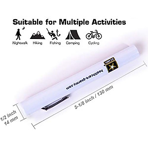 Generic (Pack of 10) U.S. Army Disposable Diagnostic Penlight Medical Nurse Penlight - Batteries Included (White)