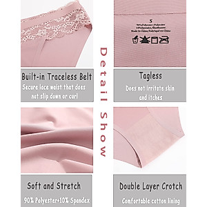 Which is Seamless Underwear for Women Sexy No Show Bikini Panties Lace Ladies High Cut Hipster Invisible Cheeky 6/9 Pack S-XL