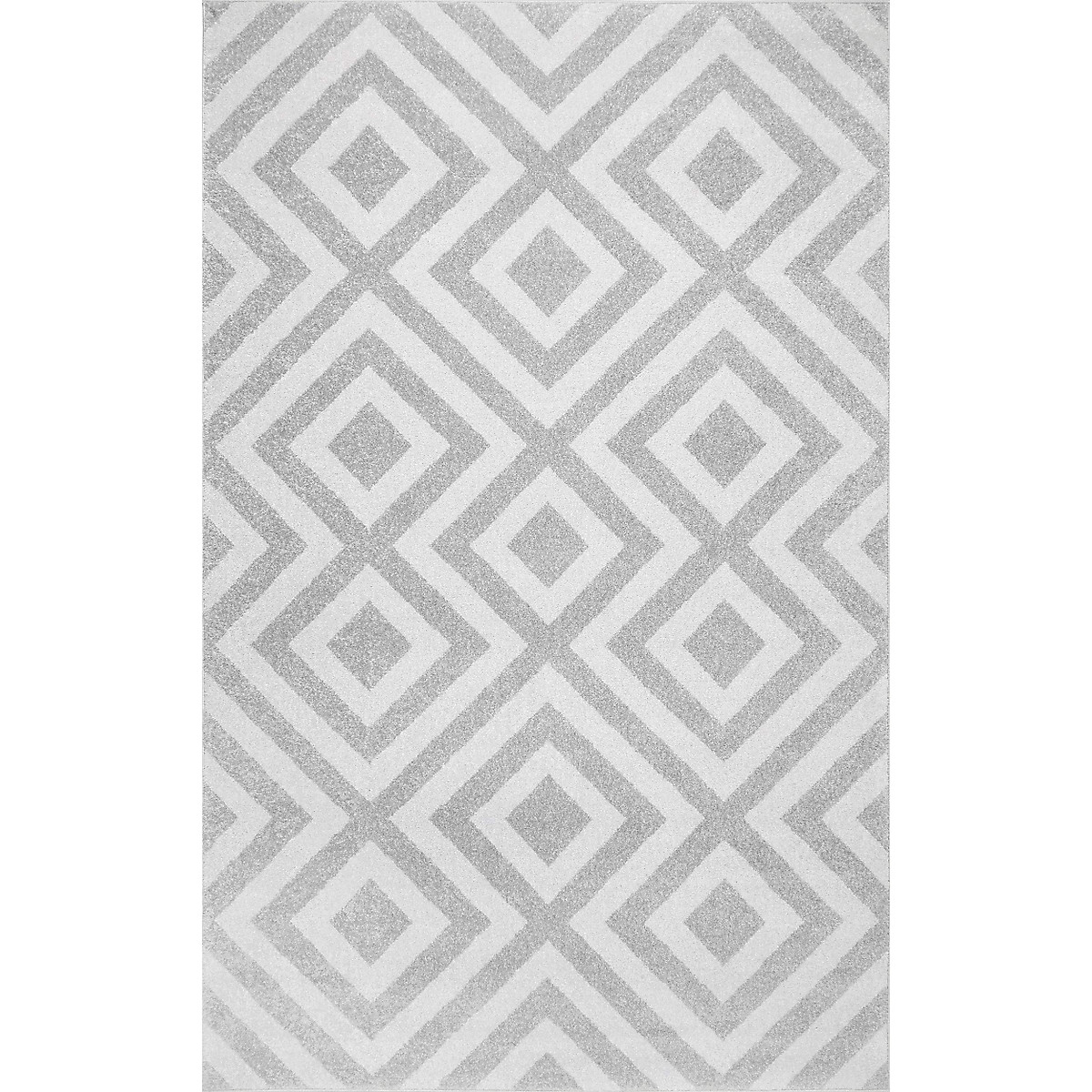 nuLOOM Zadie Geometric Accent Rug, 3x5, Light Grey