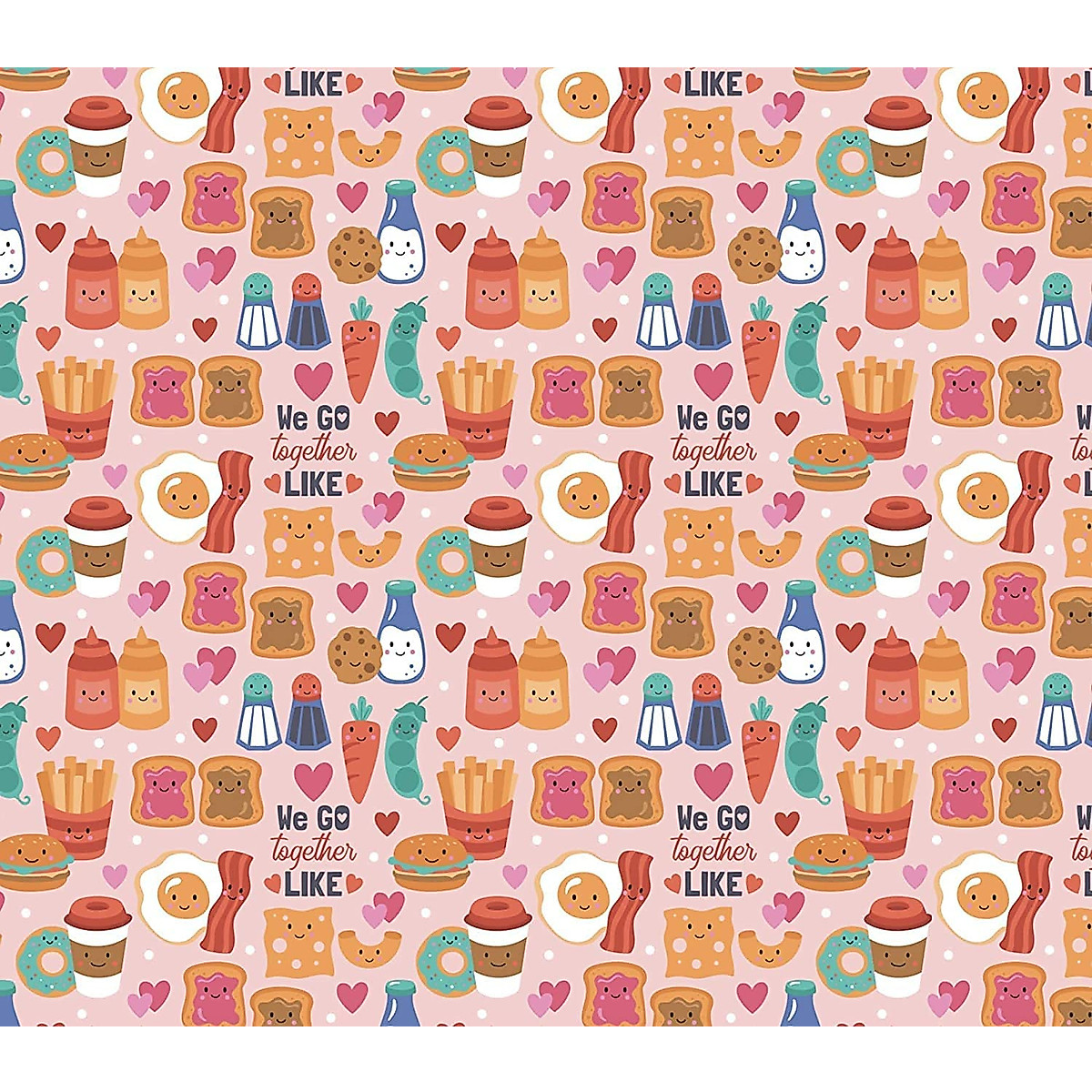 Stesha Party Anniversary Wrapping Paper, Engagement Gift Wrap - Folded 30 x 20 Inch (3 Sheets)