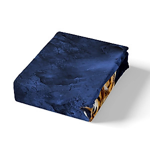 Homewish Tiger Comforter Cover Set 3D Tiger Lying on The Stump Pattern Duvet Cover with Zipper Ties Wild Animal Theme Bedding Set for Kids Boys Teens (1 Duvet Cover + 2 Pillow Cases) Full Size