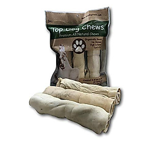 Top Dog Chews Beef Cheek Retriever Rolls 9"-11" Thick (3pack) This Product is not from China