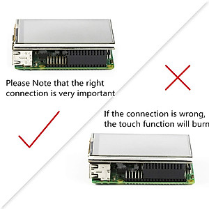 JUN-ELECTRON for Raspberry Pi 3 B+ 3.5 inch Touch Screen with Case, 320x480 Pixel Monitor TFT LCD Game Display [Support Raspbian, Ubuntu, Kali, RetroPie System]