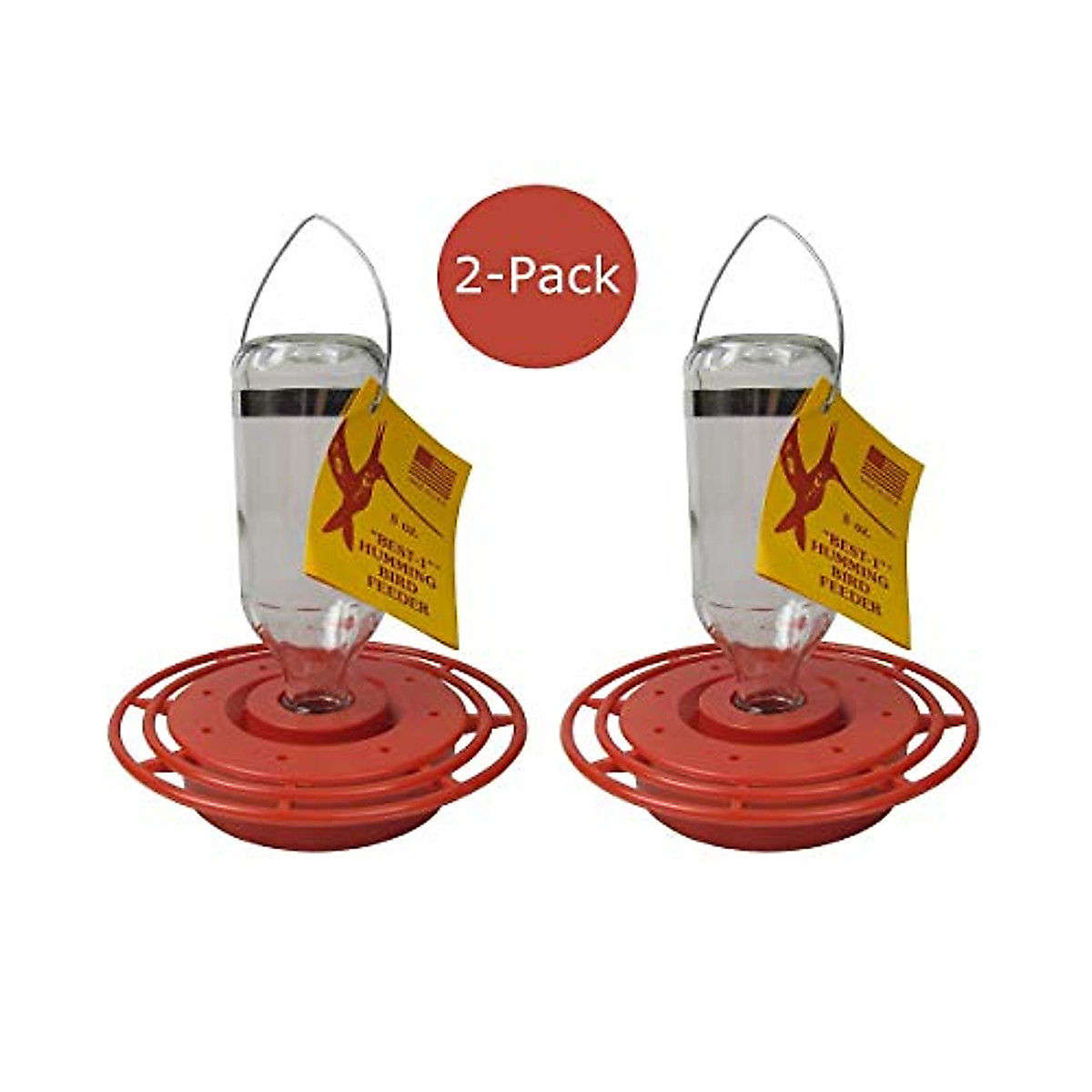 Birds Choice Best-1 8oz. Hummingbird Feeder (Pack of 2)