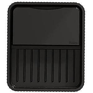 Lid Holder, Spoon Rest for Countertop, Cooking Ladle/Spatula/Spoon Holder for Stove Top, Square, Black