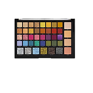 Profusion Cosmetics Kaleidoscope 42 Shade Palette Bright Colors Matte Shimmer Satin Colorful Eyeshadow Makeup Pallete Long lasting and Pro Pigment Silky Powder Eye Shadow