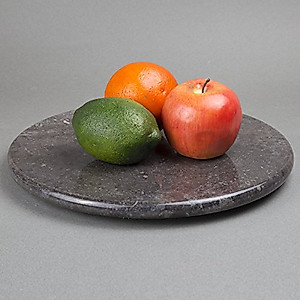 Creative Home Charcoal Marble 12" Diam. Round Cheese Board