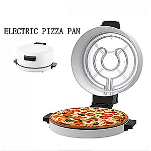 EKLART Electric Nonstick Pizza Maker,Pizza Oven 12-inch / 30cm, Double-Sided Nonstick Heating Plate, Perfect for Pizzas/Pancake/Nachos/Fajitas/Omelettes,White
