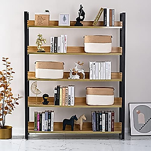 ECDYQXVU 1 Pack Cotton Rope Storage Baskets,15x10x9 in,Collapsible Storage Bins, Decorative Woven Basket Cube Storage Organizer for Nursery, Laundry, Towel, Clothes, Cosmetics, Books(White/Beige)