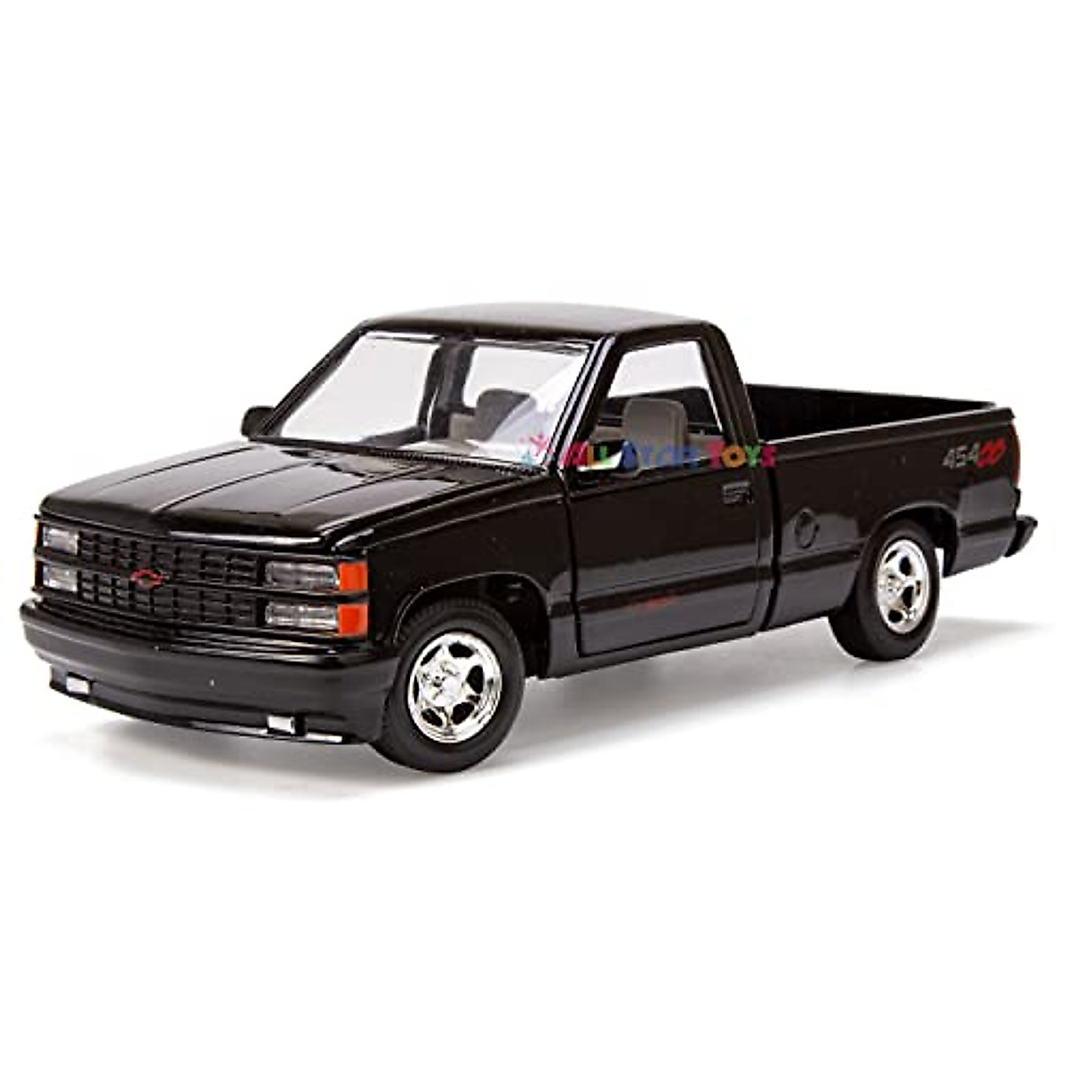 Motormax 1992 Chevy 454SS Pickup Truck 1/24 Scale Diecast Model Car Black