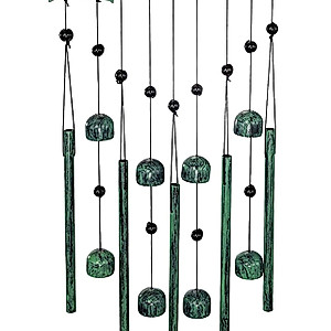 VP Home 28.5" H Tribal Dolphin Wind Chimes for Outside Unique Tribal Dolphin Windchimes for Outdoor Decorations Garden Decor Dolphin Cimes for Women, Mom, Grandma, Unisex