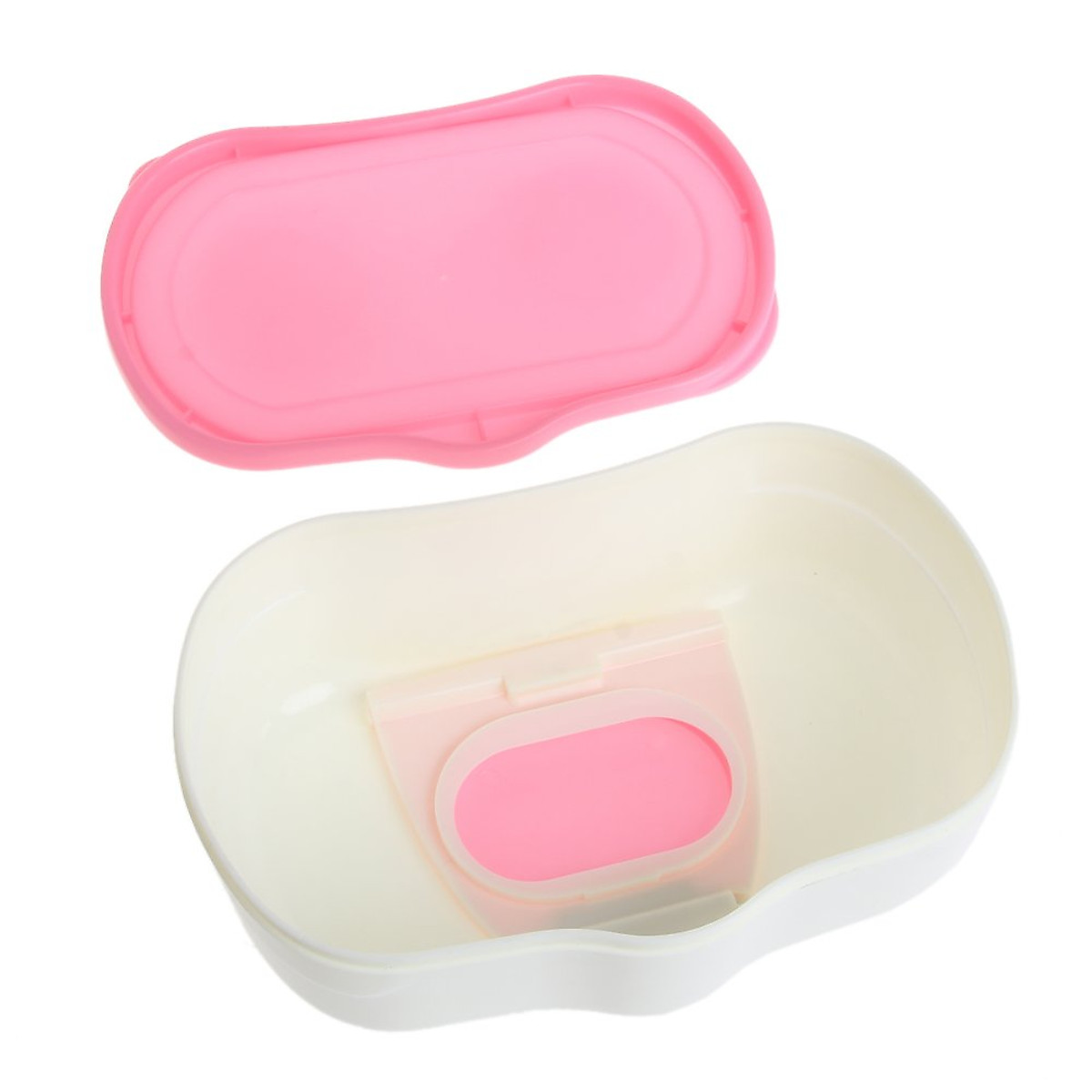 ZHIZHOU Storage Box 1 Piece Plastic Wet Wipes Storage Case Box Refillable Container 80 Sheets Yellow