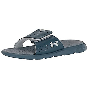 Under Armour Women's Ignite Pro Graphic Slide, (400) Static Blue/Static Blue/Gray Mist, 8, US