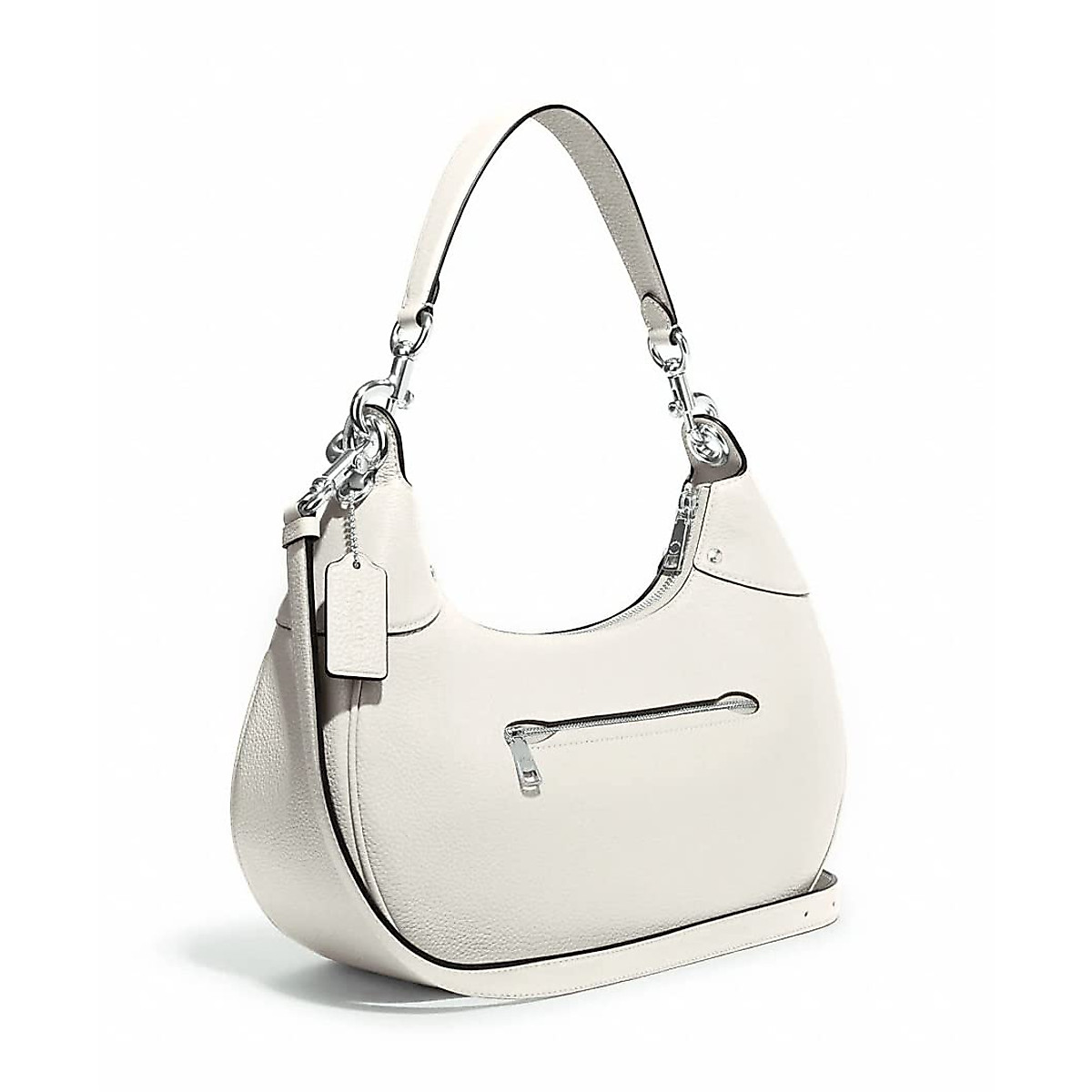 COACH Women's Mara Leather Hobo, Chalk