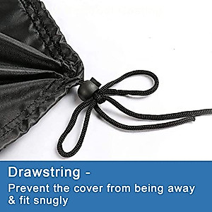 Rilime Treadmill Cover, Waterproof Outdoor Treadmill Covers with Drawstring, Upgrade Dust Proof Heavy Duty Non-Folding Running Machine Cover for Indoor Outdoor