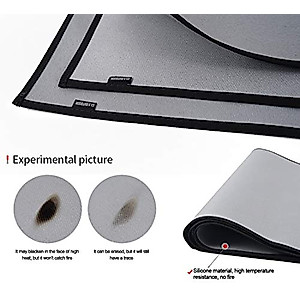 Fire Pit Mat for Deck Fireproof, Outdoor Wood Stove Hearth Pads, Camping BBQ Mat with Fire Retardant Material to Protect Your Deck Patio Lawn Campsite from Fire Burn