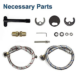 Fyeer Automatic Electronic Sensor Touchless Faucet, Motion Activated Hands-Free Bathroom Vessel Sink Tap, Temperature Adjustable knob, Hot and Cold Mixer, Chrome Polished Finish…