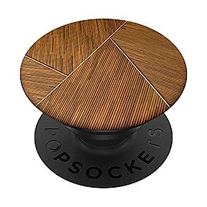 Wooden Pattern Brown Angles Grain Wood Bamboo PopSockets PopGrip: Swappable Grip for Phones & Tablets