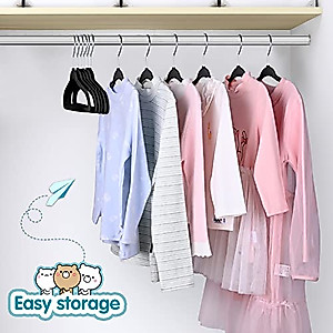 BAGAIL Pack of 100 Velvet Hangers(50 Pink & 50 Black)