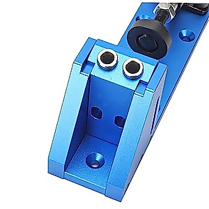 Complete Woodworking Tool Set - Hole Locator Jig Brad Point Pocket Hole Jig Kit Dowel Rods and Clamps for Wood Hole Drilling