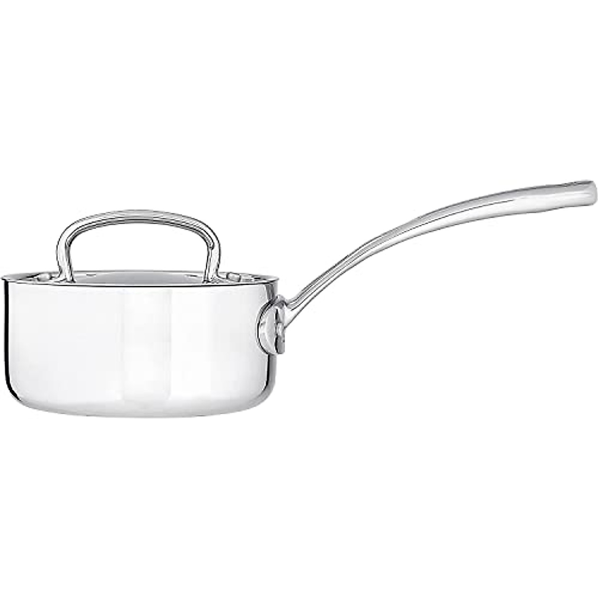 Cuisinart French Classic Tri-Ply Stainless 1-Quart Saucepan with Cover,Silver