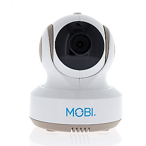 MOBI MobiCam DXR-M1 Baby Monitoring System with Smart Auto Tracking, Night Vision, Remote Pan & Tilt, Lullabies, Quad View, Baby Monitor, Baby Monitoring System, Baby Camera