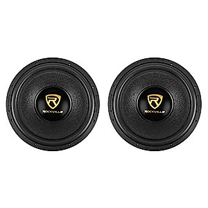 Rockville (2) W15K9D4 15" 10,000w Car Subwoofers Dual 4-Ohm Subs CEA Compliant