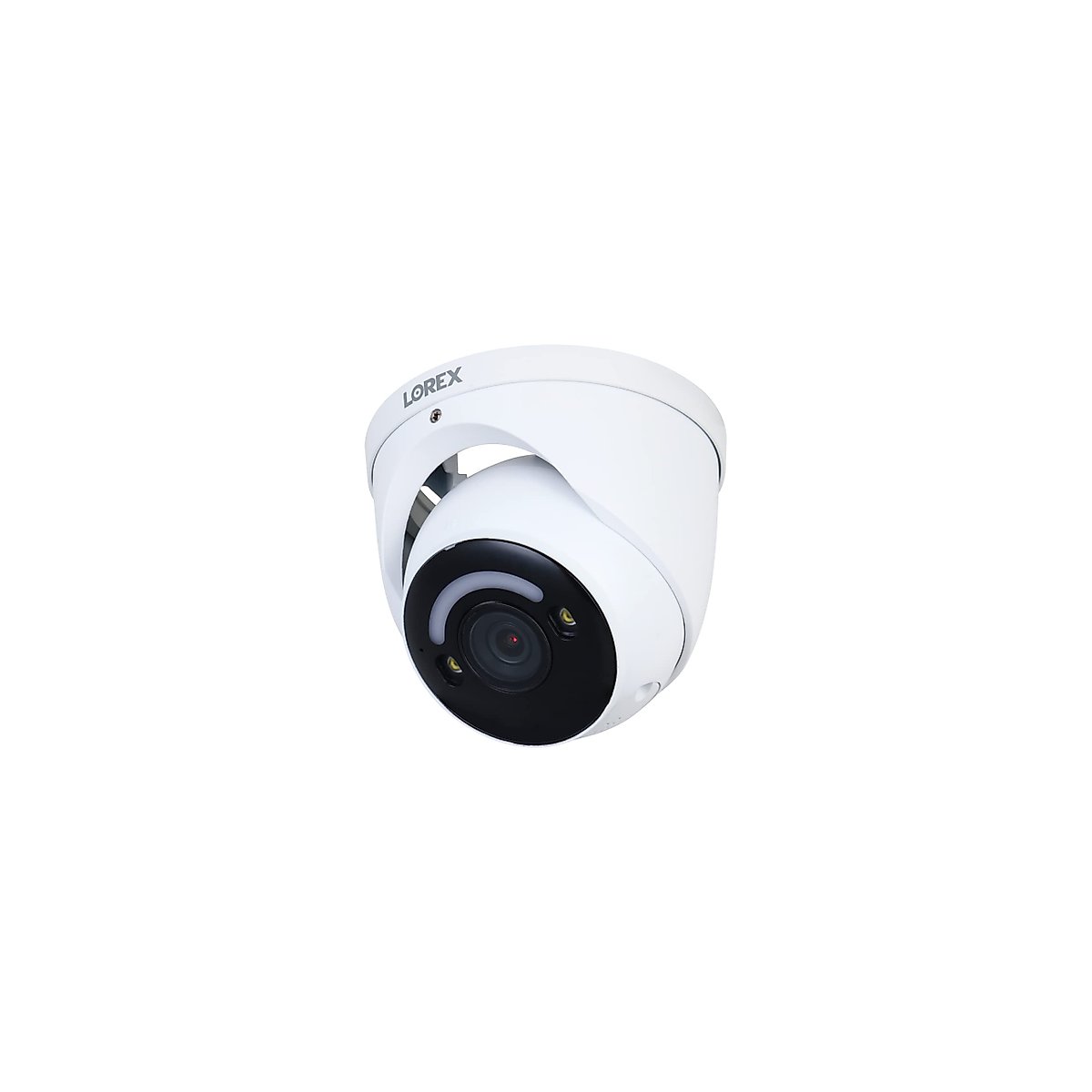 Lorex 4K Deterrence Dome AI PoE IP Wired Add-On Security Camera with Smart Security Lighting, Color Night Vision, and Smart Motion Detection Plus (4-Pack/White)