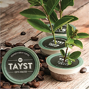 Tayst Coffee Pods, Bold & Brazen Dark Roast, K Cups Compatible with Keurig Coffee Maker, Sustainable Single Serve, Pack of 50