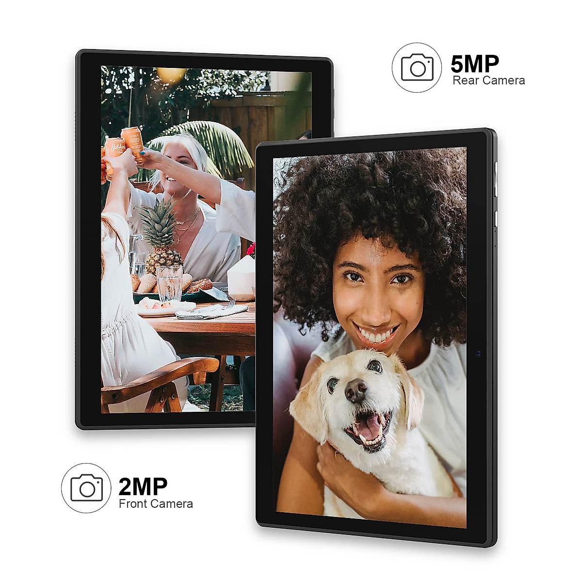 XNN Tablet 10 Inch, Android Tablets, Quad-Core Processor, 32GB ROM 128GB Expand，2+5MP Camera,IPS HD Touch Scree, 6000mah Battery, WiFi Bluetooth, 2023 Powerful Performance Tablet Computer(Black)
