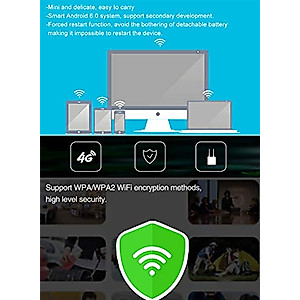 KuWFi 4G LTE Modem Router with SIM Card Slot, Cat4 Wireless WiFi Routers with Dual External Antennas Work with T-Mobile/AT&T for Home/Office