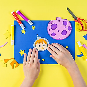 Do²ping Foam Sheets Crafts, 8.5x5.5 Inch 10 Colors Craft Foam Paper for Crafts Project Scrapbooking DIY Cosplay (10 Sheets)