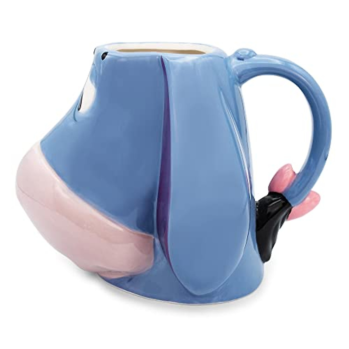 Silver Buffalo Disney Winnie the Pooh Eeyore Face Ceramic 3D Sculpted Mug, 20 Ounces