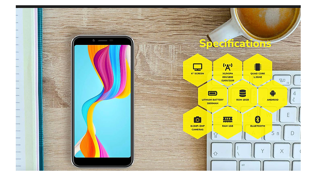 GOL F11 Smartphone - Unlocked Dual SIM, 6" HD Display