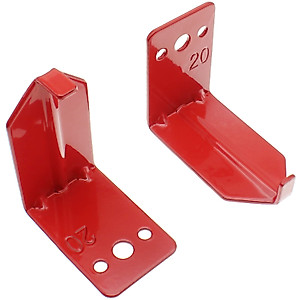 GWYAN 2 Pcs Fire Extinguisher Bracket Bearing Weight 20lb Fire Extinguisher Wall Hook with Mounting Screws and Expansion Sleeves (2.91" x 1.53" x 2.36")