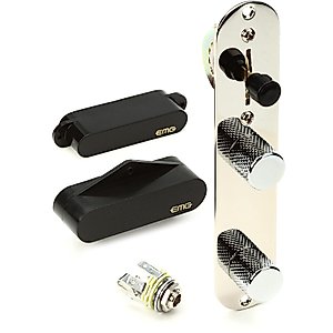 EMG T SYSTEM Prewired Telecaster Guitar Pickup Set Plus Control Plate System,Black