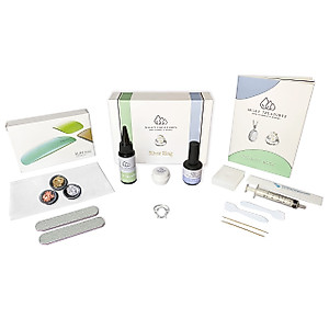 Milky Treasures Oval Ring DIY Breastmilk Jewelry Making Kit | Adjustable Size 6 to 10 | Breastfeeding Keepsake | New Mom Gifts | 925 Sterling Silver | Baby Registry | Mother's Day [Full KIT]