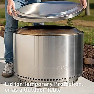 Solo Stove Yukon Essential Bundle | Portable Smokeless Fire Pit Stainless Steel for Wood Burning, Incl. Yukon Fire Pit, Lid and Stand, Diameter: 27in, Height: 19.8in, Weight: 40.35lbs