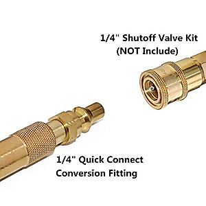 DOZYANT 1/4 inch RV Quick Connect Adapter Conversion Fitting for Blackstone Tabletop Grill - 17 Inch and 22 Inch Portable Gas Griddle