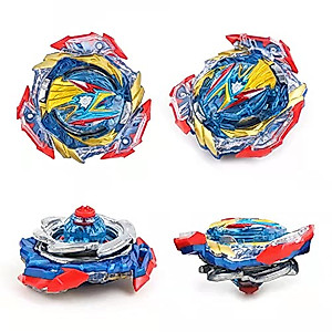 MUSTYBELT Bey Battling Top Burst Gyro Toy Set Toy Gift for Children Boys Ages 6 8 10 12+ Combat Battling Game 8 Burst Spinning Tops 2 Two Way Launchers Grip Starter